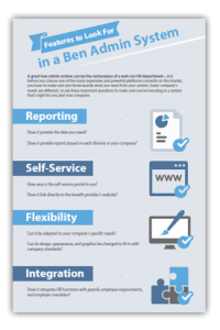 Infographic: Features to Look for in a Ben Admin System - Johnson & Dugan
